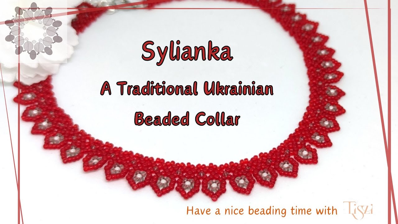 How to Make a Ukrainian Sylianka | Traditional Beaded Collar Tutorial ...