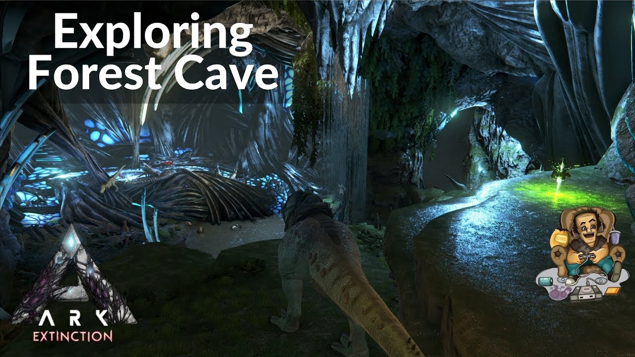 ARK Extinction Ep39 - Exploring The Forest Cave - YouTube