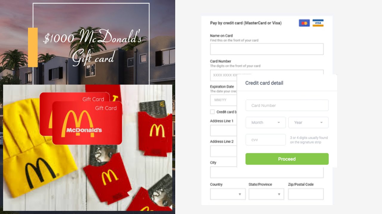 McDonald's Christmas Gift card Giveaway ($1000) - YouTube