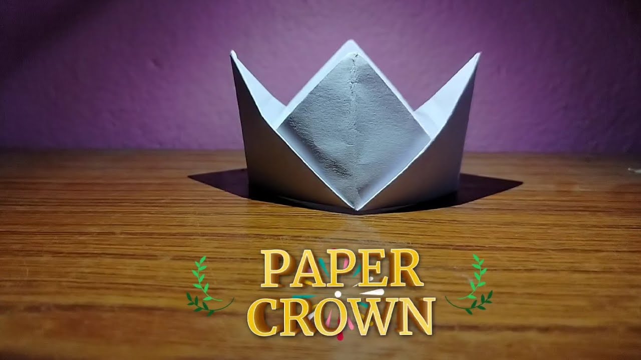 origami crown easy - YouTube