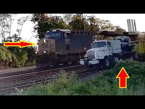 A Truck Was Pulling a Train And This Happens! Plus Bonus Footage! Long ...