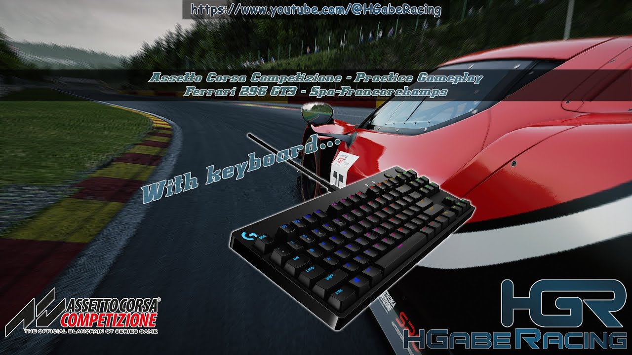 Assetto Corsa Competizione…With Keyboard ^^ | Practice Gameplay ...