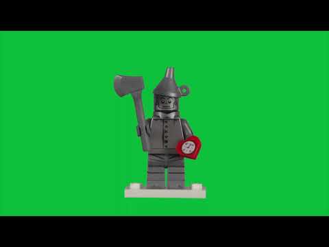 LEGO Tin Man Minifigure 71023-19 Stop Motion Build Green Screen - YouTube