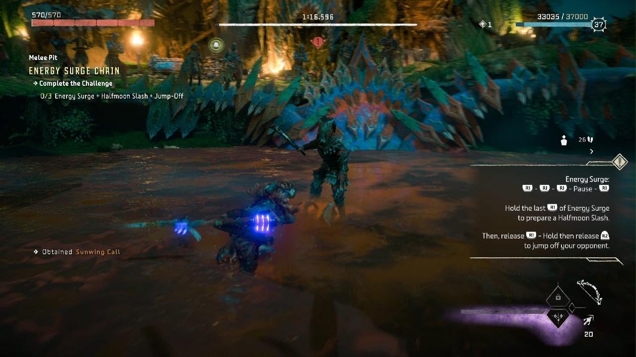 Energy Surge Chain in Melee Pit | Horizon Forbidden West - YouTube