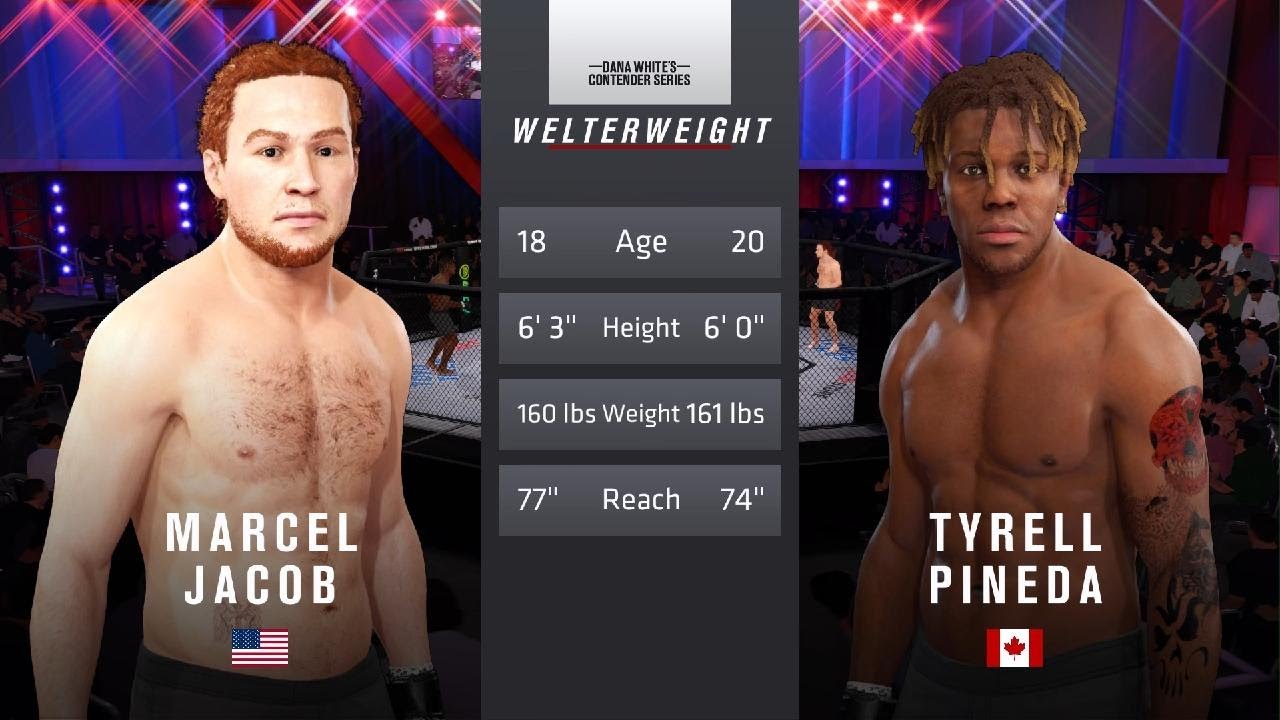 #9 Tyrell Pineda (1-1) Vs. #13 Marcel Jacob (1-1) (UFC WW Mini Event 2 ...