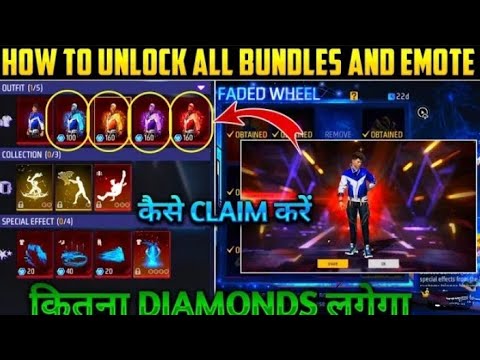 FREE FIRE NEW EVO BUNDLE EVENT | HOW TO UNLOCK ALL BUNDLES AND EMOTE ...