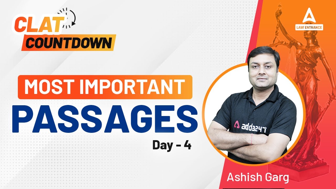 CLAT Countdown | Most Important Passages | Day 4 - YouTube