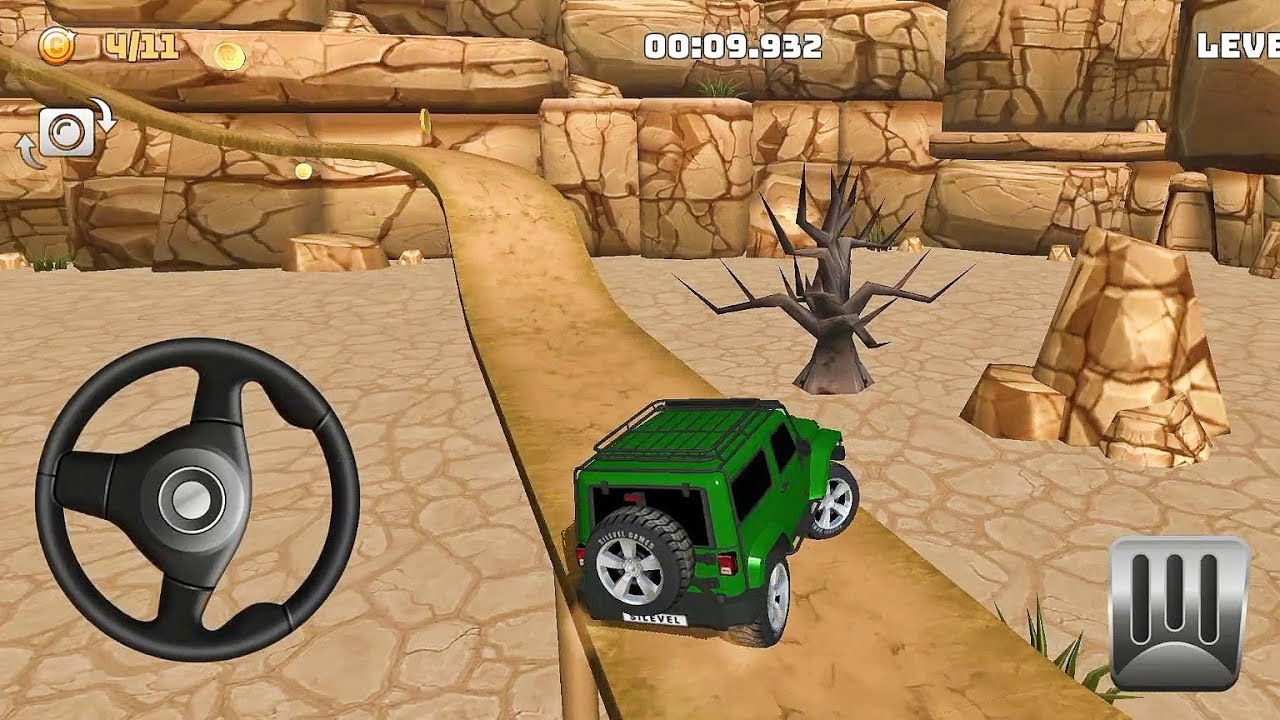 4x4 mountain climbing car game || parking car game || hill climb game ...