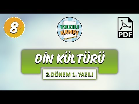 8.Sınıf Din Kültürü | 2.Dönem 1.Yazılıya Hazırlık