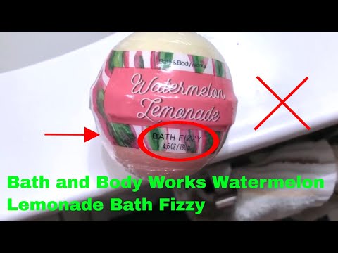 ✅  How To Use Bath and Body Works Watermelon Lemonade Bath Fizzy Review