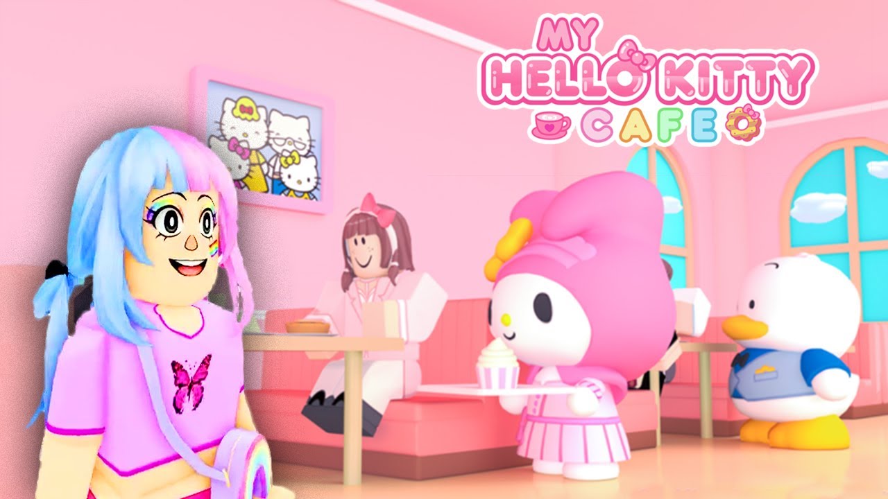 ¡Mi Primera vez en My Hello Kitty Cafe! Roblox - YouTube