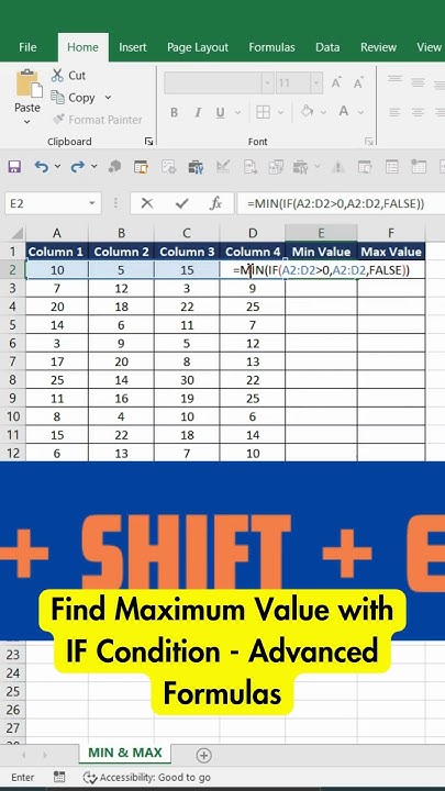 Excel Tips: Find Maximum Value with IF Condition #exceltips #exceltech #tutorial #excelsolutions ...