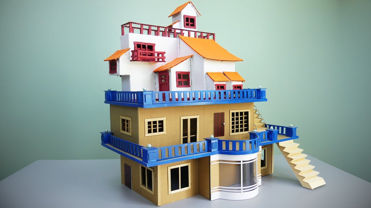 Cardboard House #16 Making a Beautiful Mansion Compilation (Dreamhouse ...