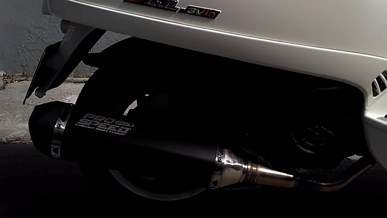 Pro Speed Exhaust for Vespa S 150 ie 3V - YouTube