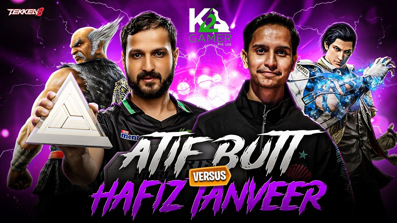 Atif Butt VS Hafiz Tanveer K2 Gaming FT - 10 Exhibition Match - YouTube
