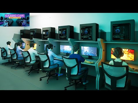 AKU MEMBUAT WARNET YANG CANGGIH NAMUN KALI INI DI KOREA! Gaming Cafe Simulator