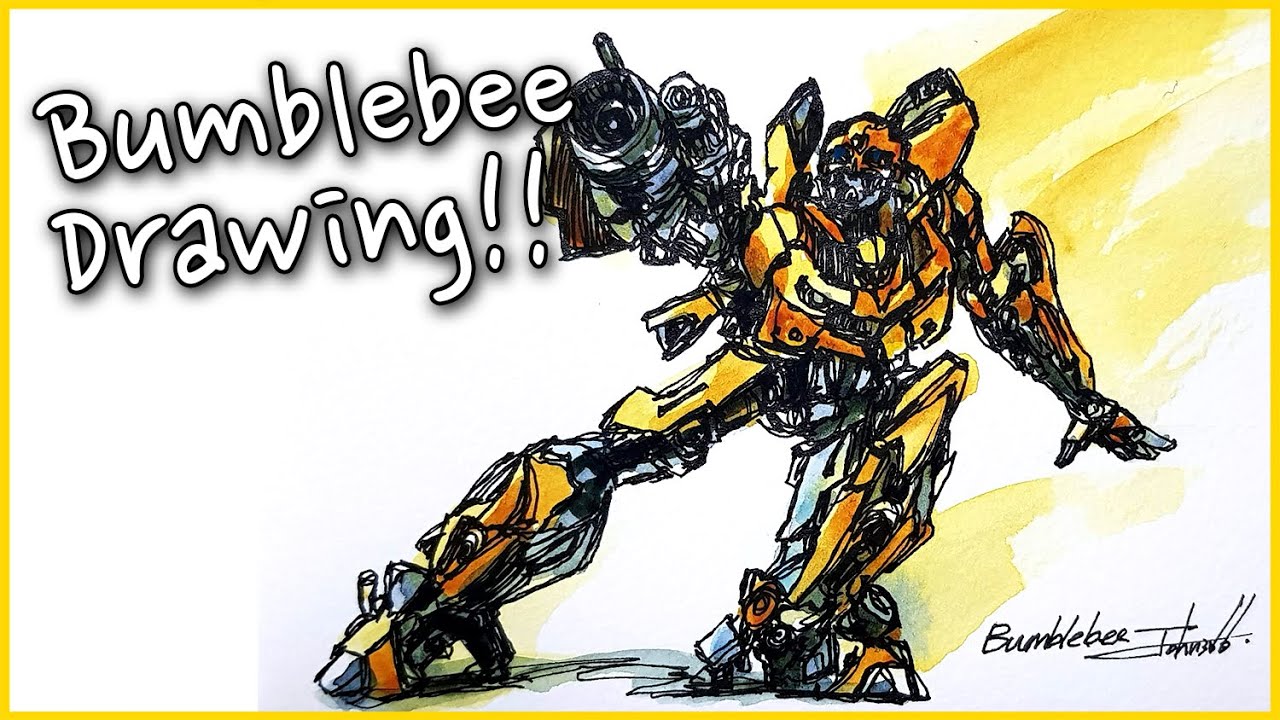 #27. Bumblebee drawing~/ 범블비 그리기~ - YouTube