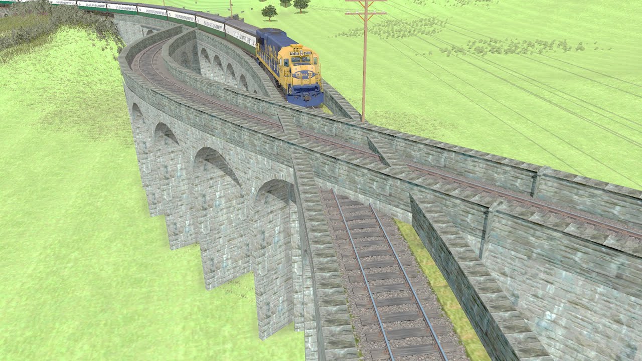 Trains Out Of Bridges That Branched Fly In The Field | Trainz Railroad ...