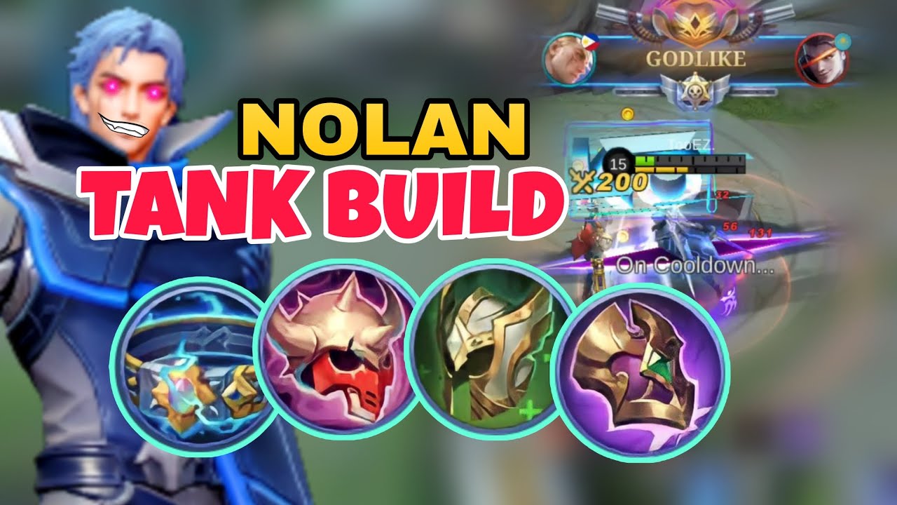 ML NOLAN TANK BUILD🥵🔥EZ WIN👌| ML | MLBB | MOBILE LEGENDS BANG BANG ...