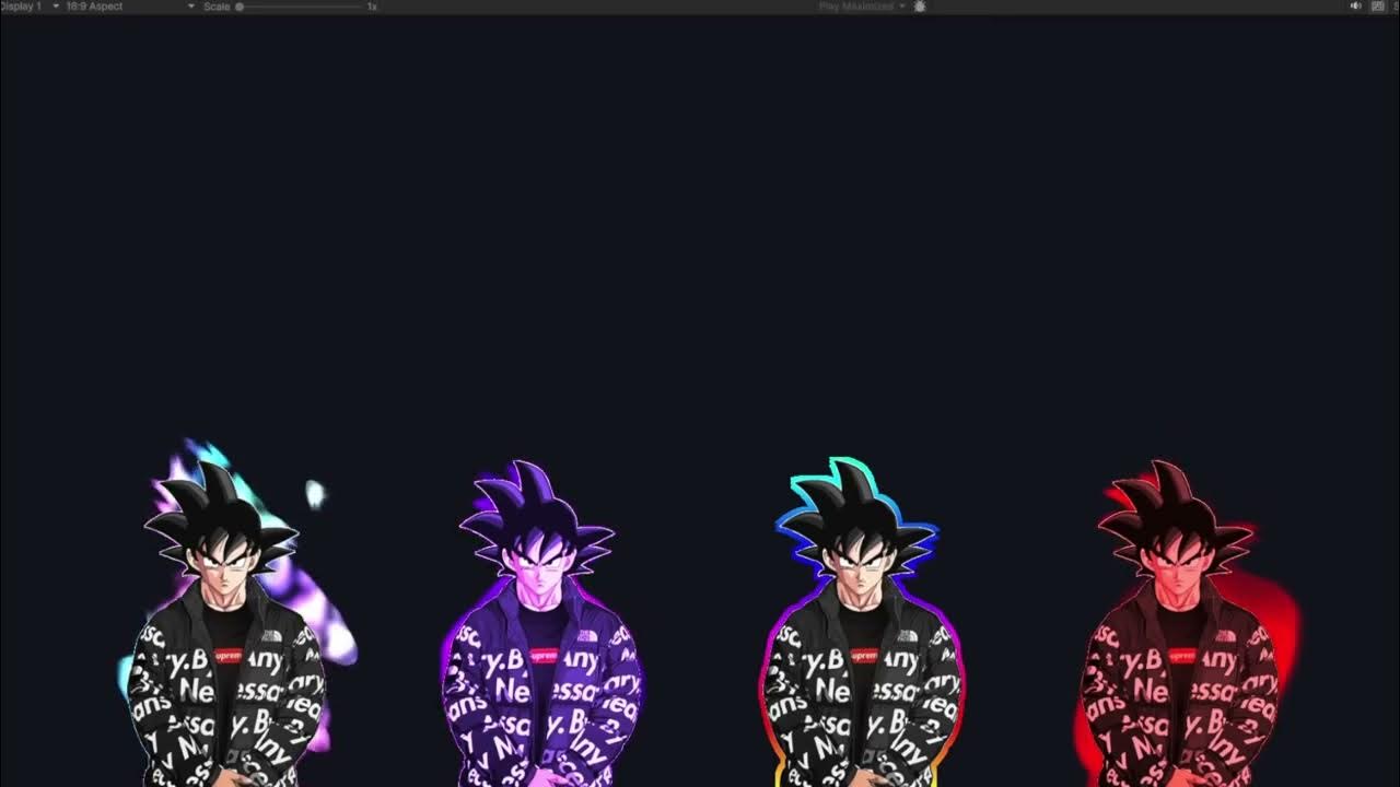 2D Status Effect Aura Shader [Goku Drip Edition] (Unity) - YouTube