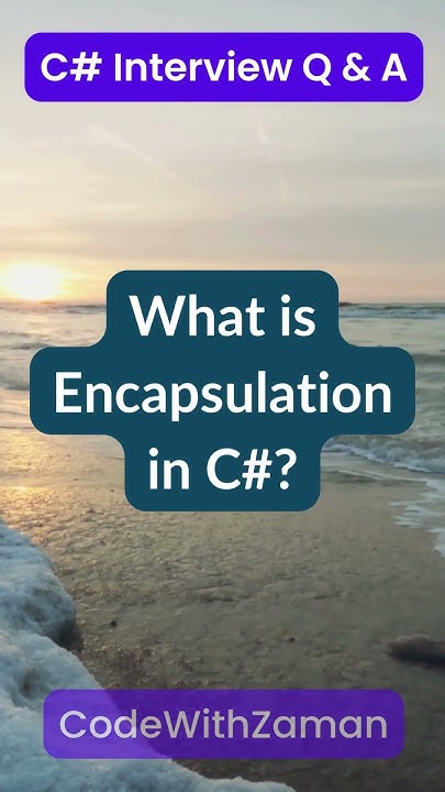 Encapsulation in C# | Simple Explanation for Beginners #CSharp #Encapsulation #DotNet #OOP - YouTube