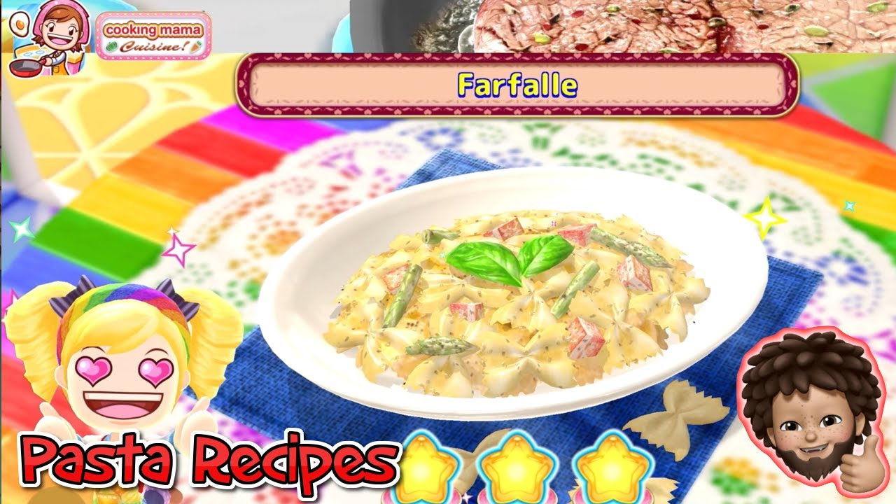 Cooking Mama: Cuisine! - Pasta Recipes | Farfalle (2023 update) - YouTube