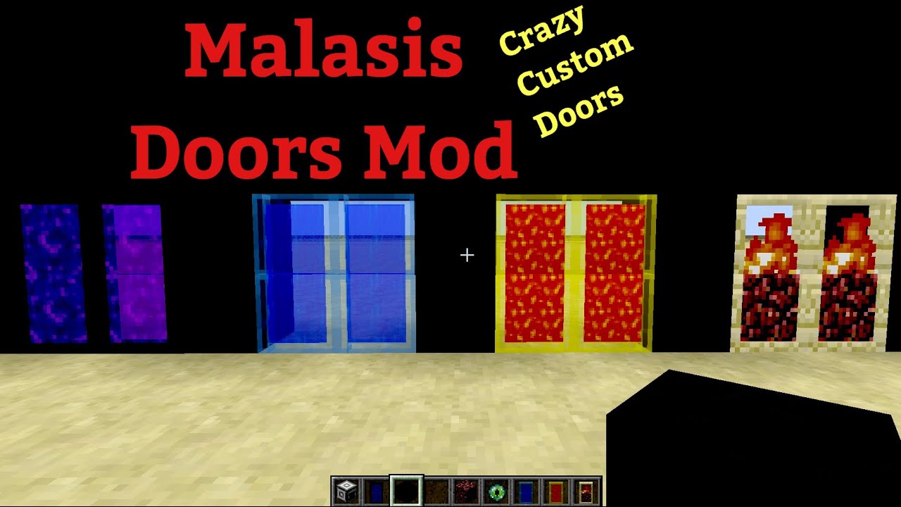 Malisis Doors Mod - Epic Doors! - YouTube