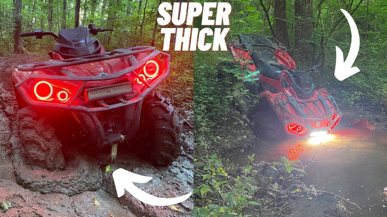 thickest mud the can am outlander 450 has been through [SUPER Thick ...
