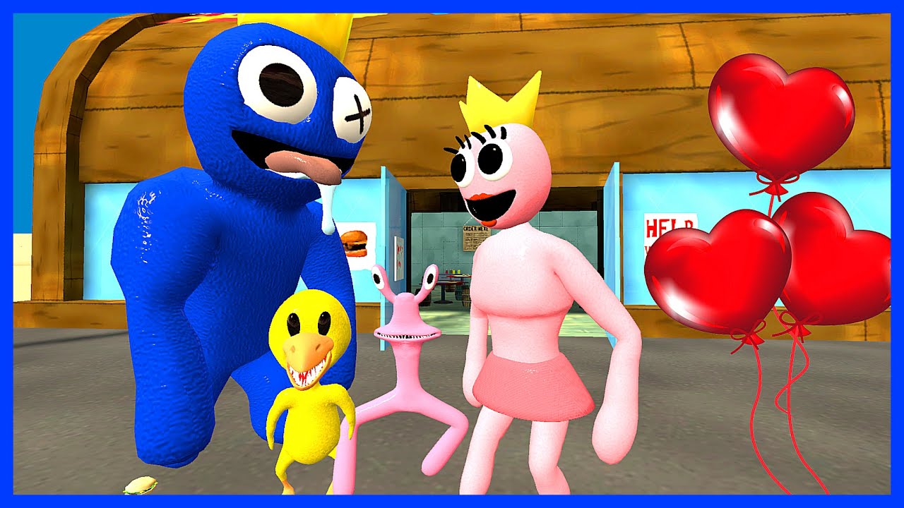 RAINBOW FRIENDS: RAINBOW FRIENDS BLUE and RAINBOW FRIENDS PINK SO HAPPY ...