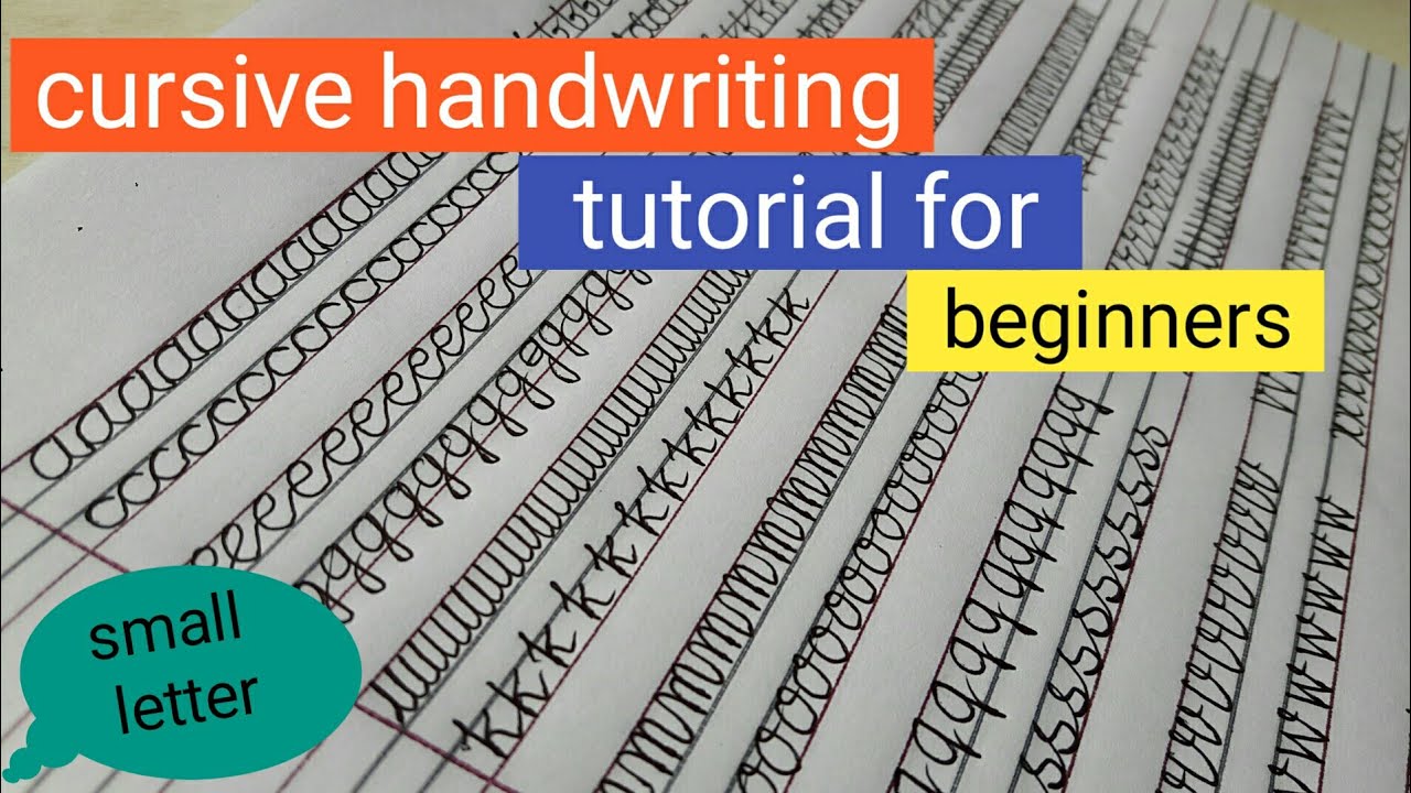 Cursive handwriting practice for beginner | Cursive handwriting ...