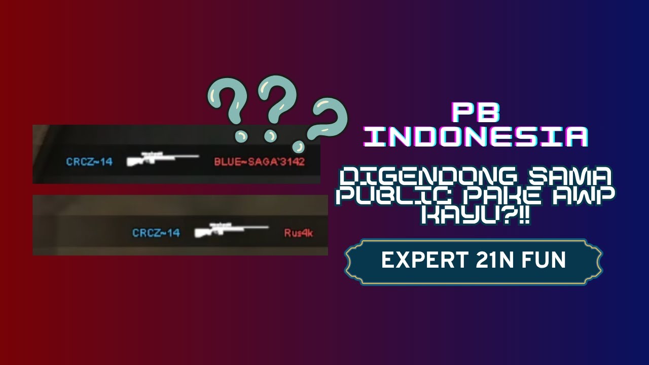 Digendong sama public pake awp kayu!!?? | Point Blank Zepetto Indonesia ...