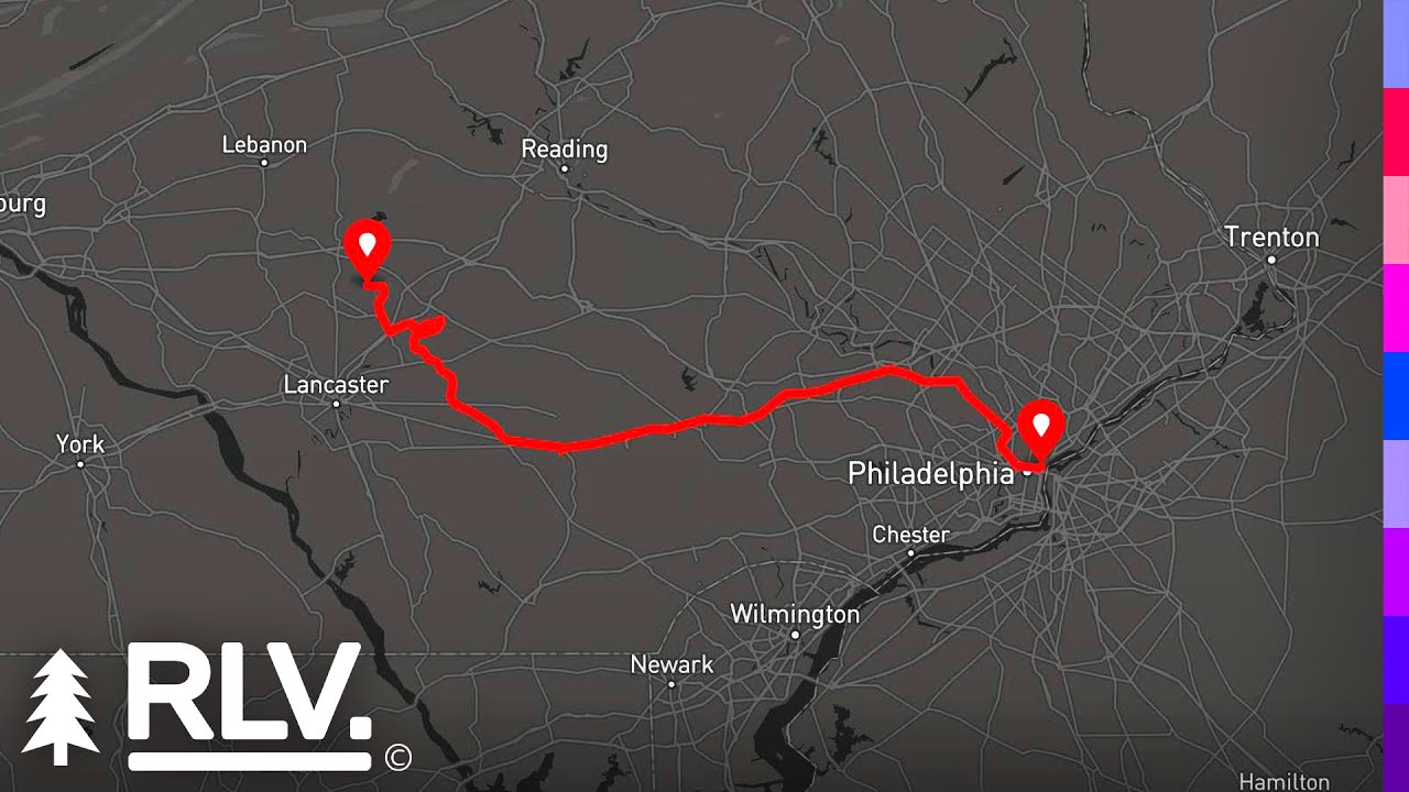 Philadelphia, PA to Lancaster Area, PA : A Real Time Road Trip - YouTube