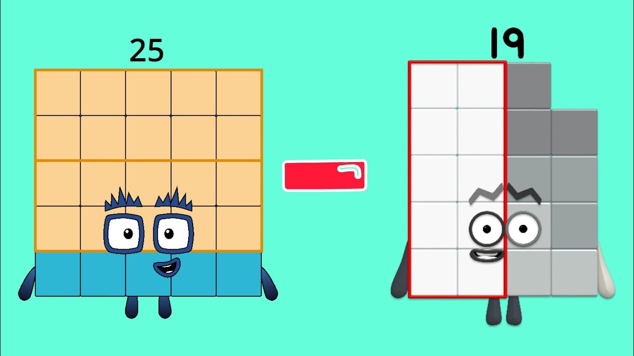 Number Blocks Easy Subtraction | 16 Club Fun Math for Kids - YouTube