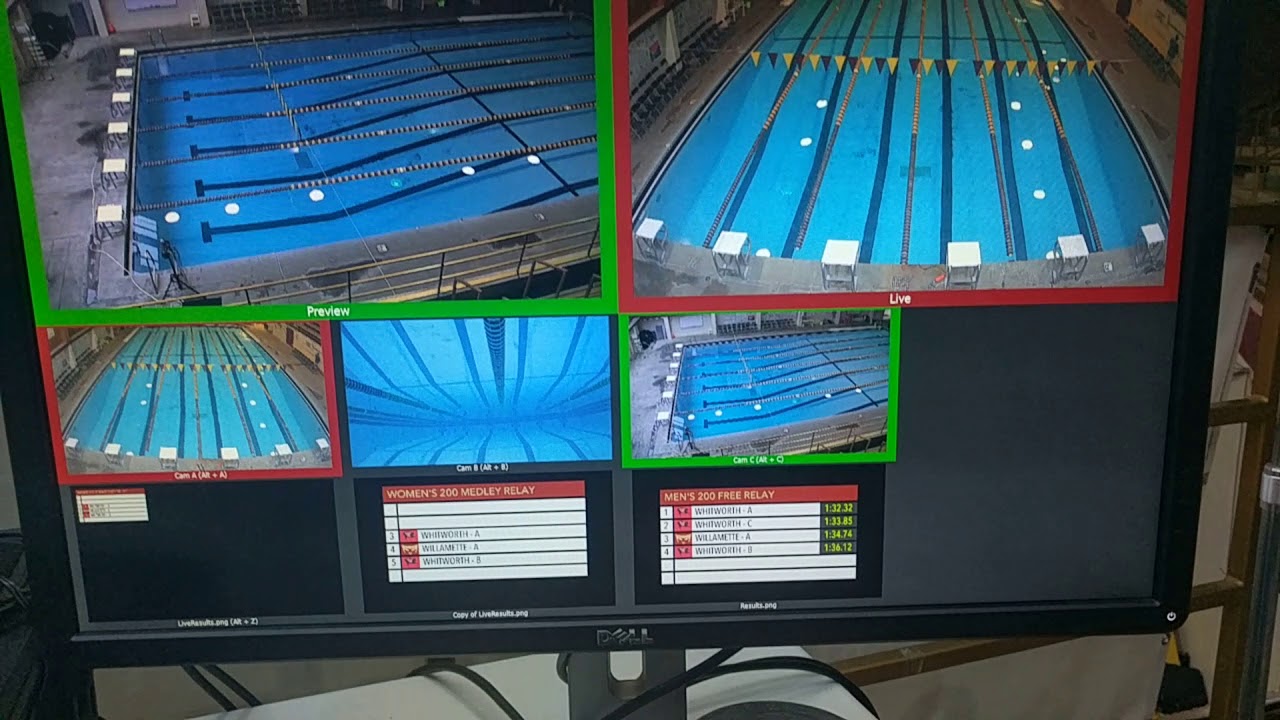 Swimming Webcast Setup - YouTube