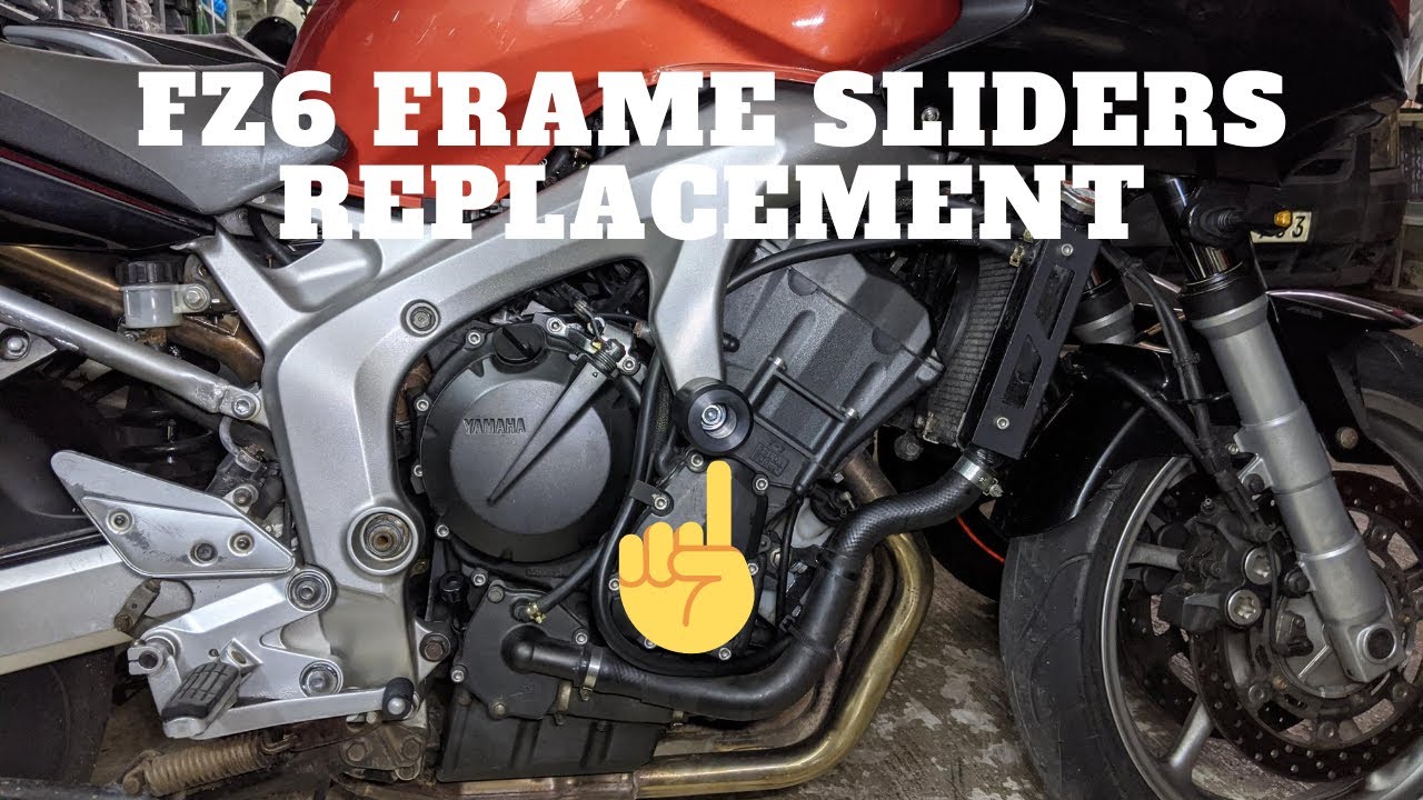 How to Install Frame Sliders on a Yamaha FZ6 - Msliders - YouTube