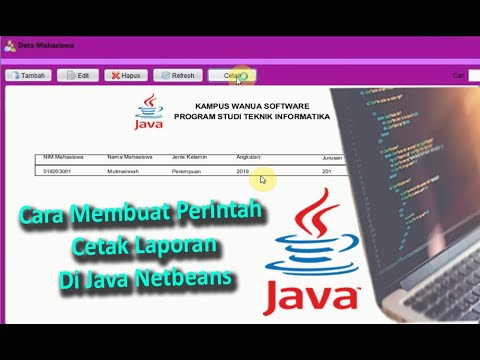 Cara Mencetak Laporan/Report di Java Netbeans (Tutorial Aplikasi ...