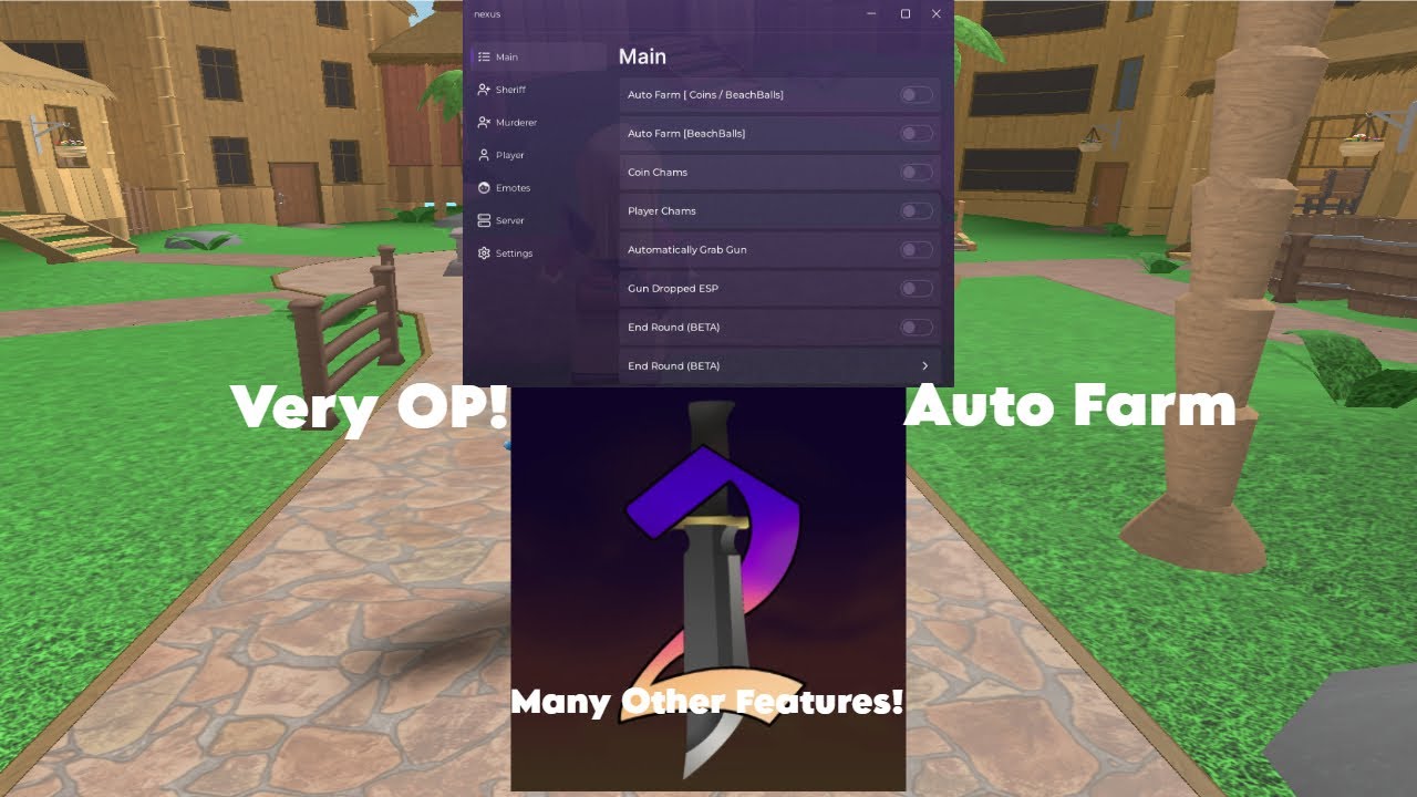 *GOD* Murder mystery 2 script Nexus hub (AutoFarm, Silent Aim +) Many ...