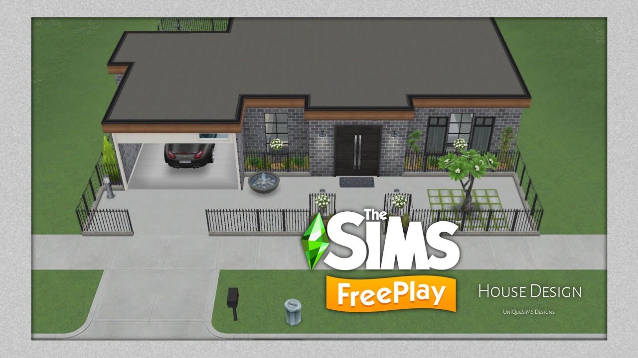 SMALL HOUSE DESIGN | 2 BEDROOM HOUSE | The Sims FreePlay | House Tour ...
