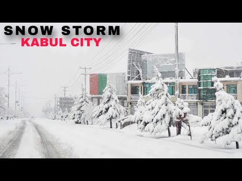 Huge Snow Storm in Kabul City | Afghanistan | Afghan Vlog - YouTube