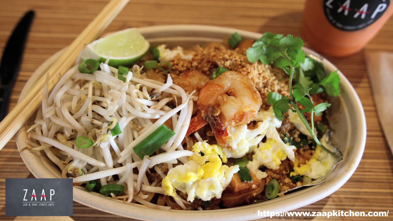 Zaap Kitchen | Shrimp Pad Thai - YouTube