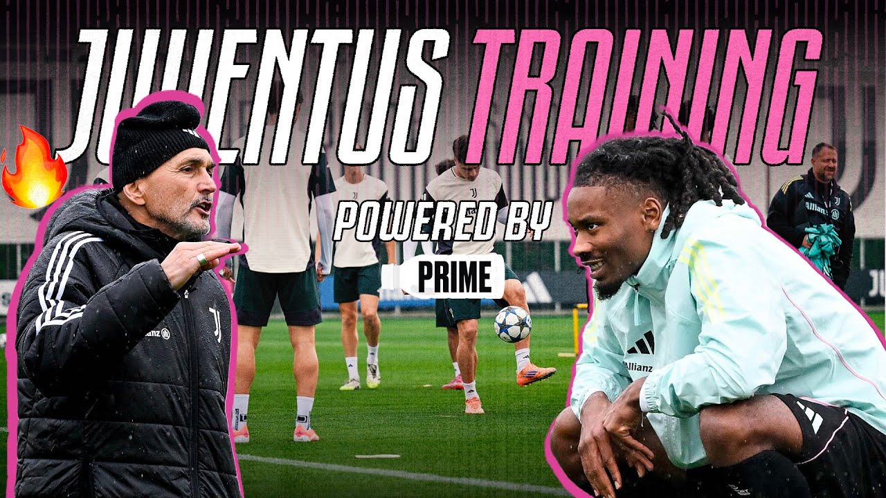 Watch JUVENTUS TRAINING under the rain ⚽ | Preparing for the away game ...