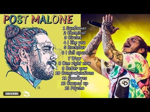 Post Malone Top 13 Spotify Song Playlist Mix - YouTube