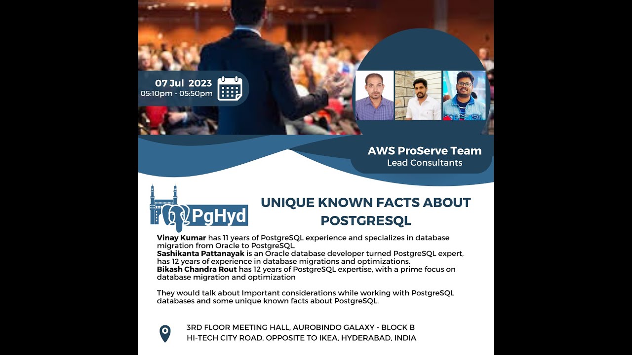 UNIQUE KNOWN FACTS ABOUT POSTGRESQL by Vinay, Shashikanta and Bikash ...