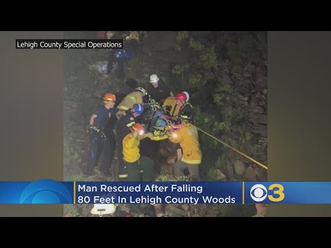 18-Year-Old Man Rescued After Falling 80 Feet In Lehigh County Woods