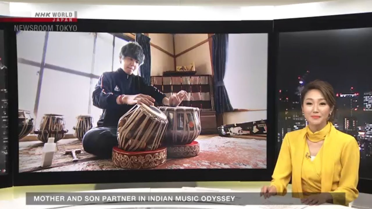 NHK world - Mother and Son Partner in Indian Music Odyssey - YouTube