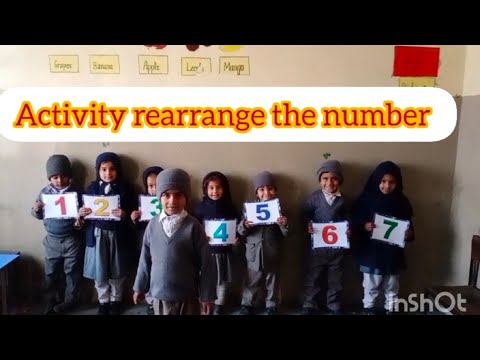 Activity Re arrange number in a serial order 🔢 |Ascending order ...
