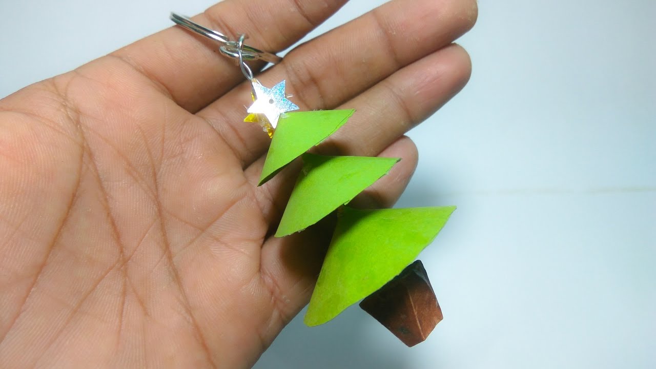 DIY Keychain | Make Cute Christmas Tree Keychain | Christmas Tree ...