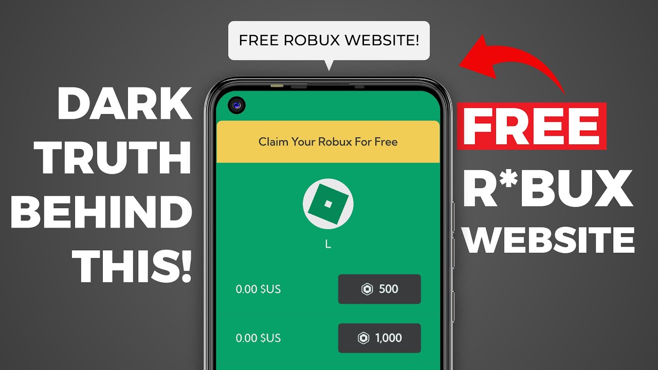 The Dark Truth Behind Free Robux Websites! - YouTube
