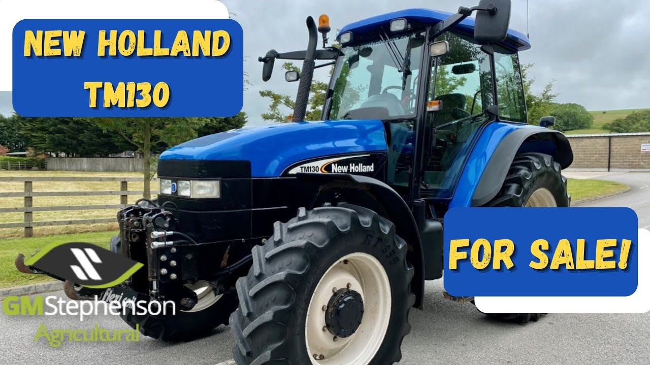 New Holland TM130 tractor | FOR SALE | walk around video - YouTube