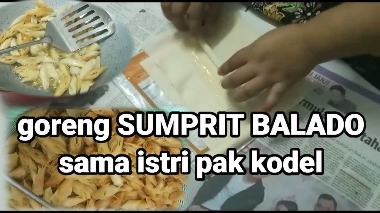 Belajar bikin kue SUMPRIT BALADO - YouTube